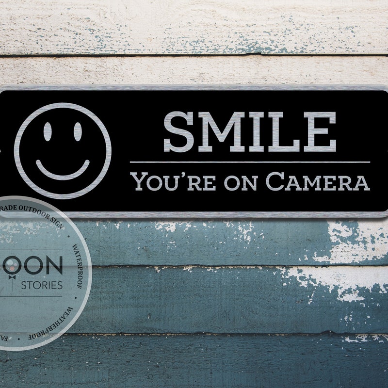 Smile Youre on Camera Sign - Etsy UK