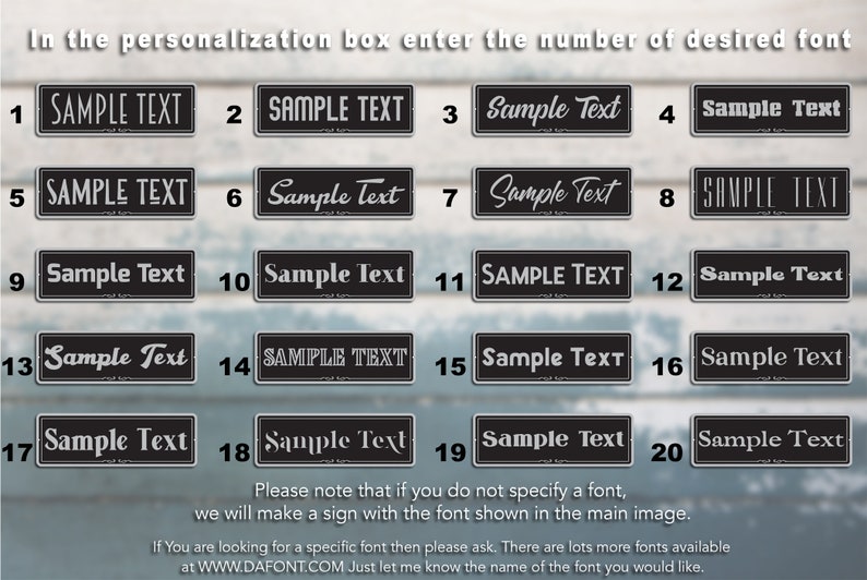 Custom Text Sign Customisable Plaque Personalised Sign | Etsy