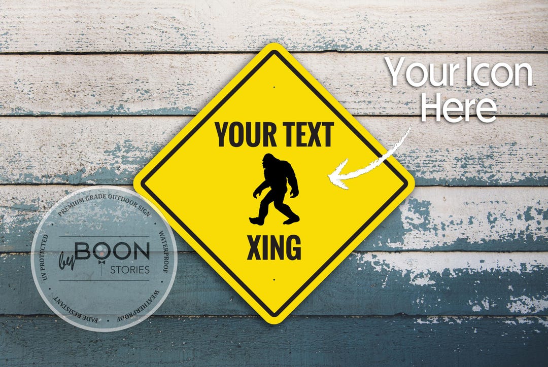 Custom Yellow Crossing Sign | Reflective Animal Warning Sign ...