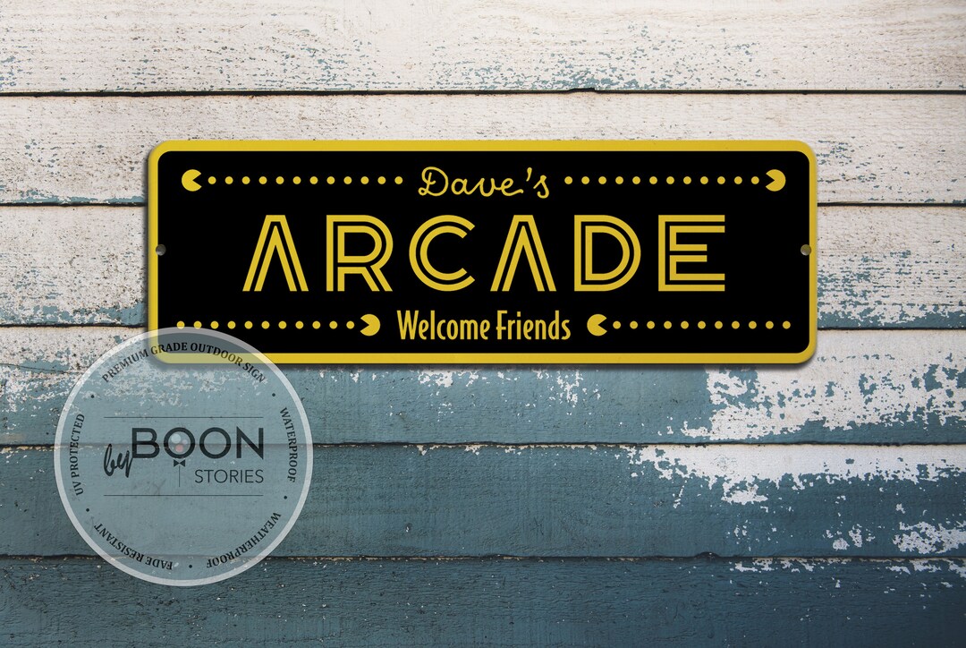 Custom Arcade Sign | Arcade Rooms Sign | Game Room Sign | Custom Arcade ...