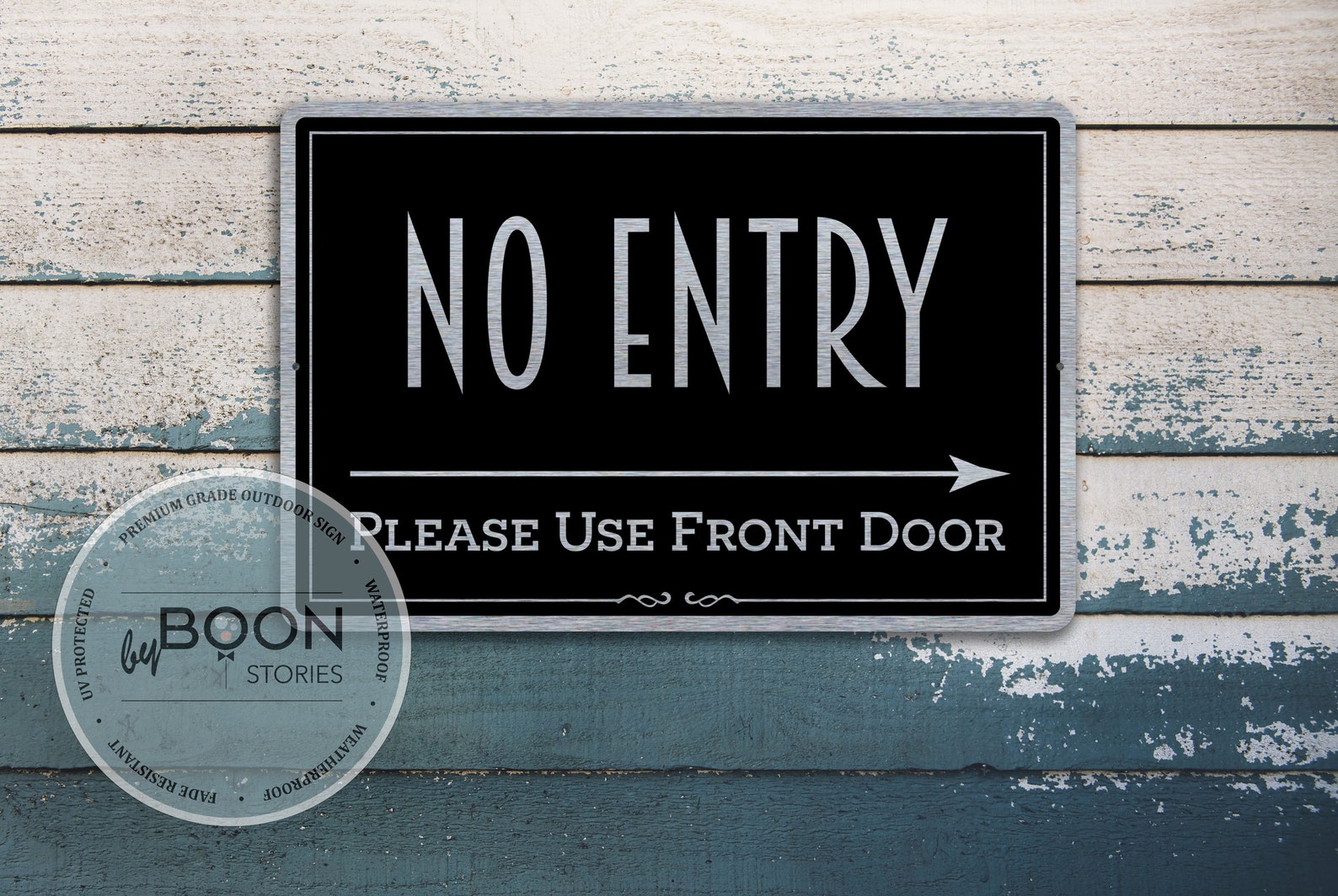 No Entry Please Use Front Door Sign Directional Entrance - Etsy Israel