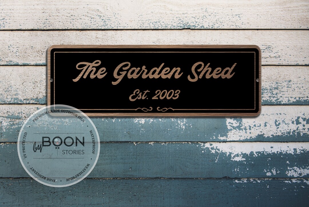 Custom Garden Shed Sign | Garden Sign | Personalised Gifts for Her ...