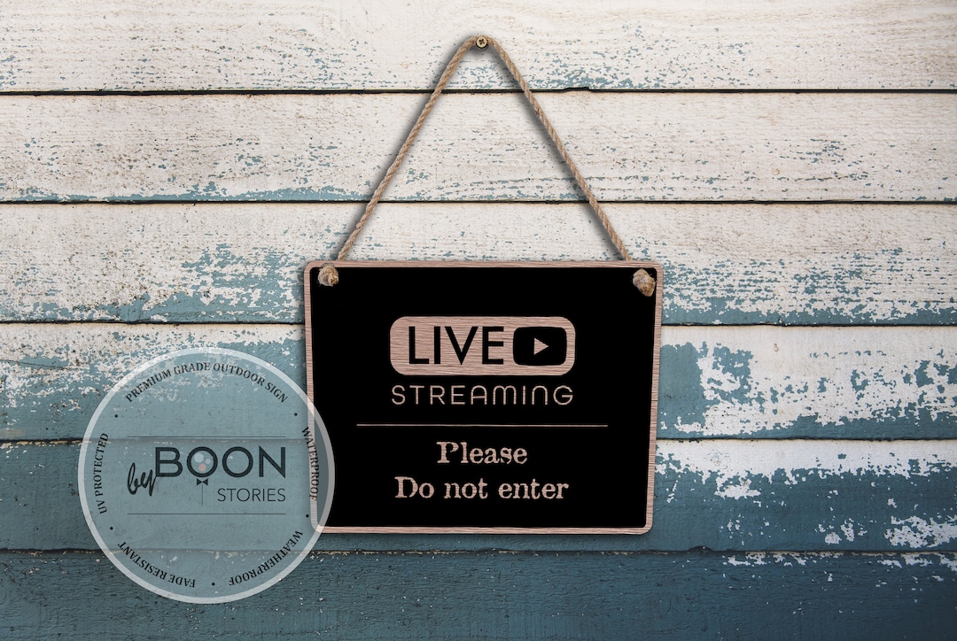 Custom Live Streaming Door Sign: Do Not Enter - Etsy