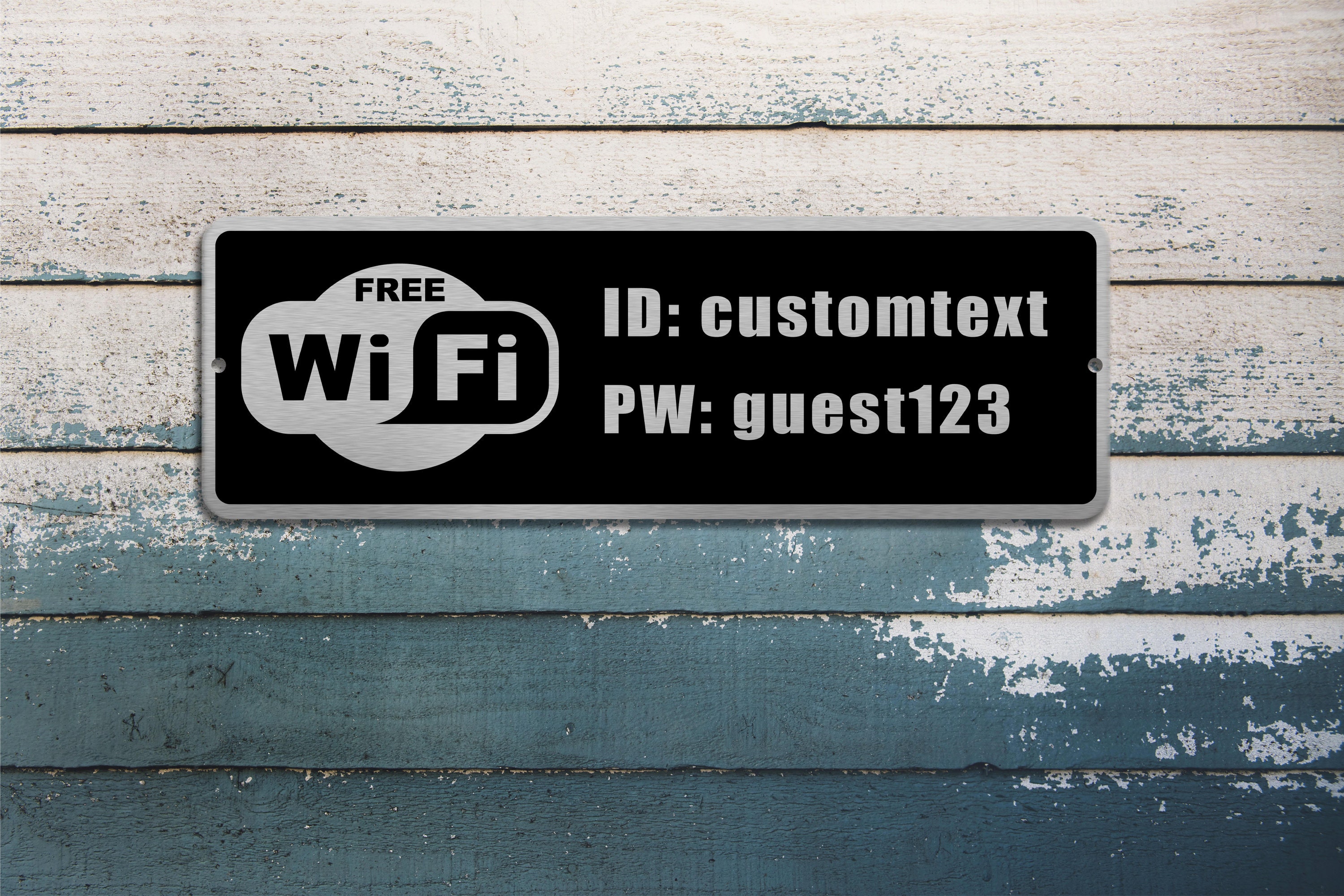 Custom Free Wifi Sign Custom Modern Metal Sign Free Wifi - Etsy Canada