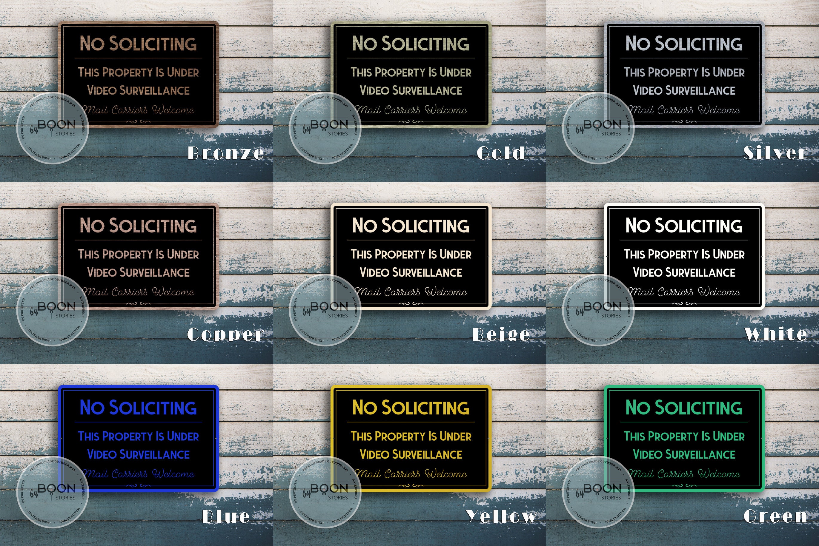 Custom No Soliciting Sign Video Surveillance Sign - Etsy