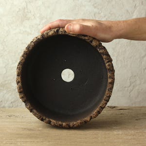 Low Pot for Bonsai, Lithops, Rustic Natural-looking Pot / Organic Pot ...