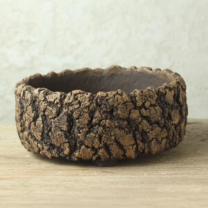Low Pot for Bonsai, Lithops, Rustic Natural-looking Pot / Organic Pot ...