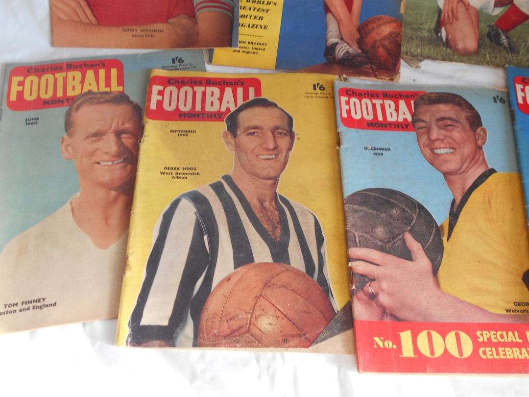 Collection of Charles Buchans Football Monthly Original Magazines 1959 ...