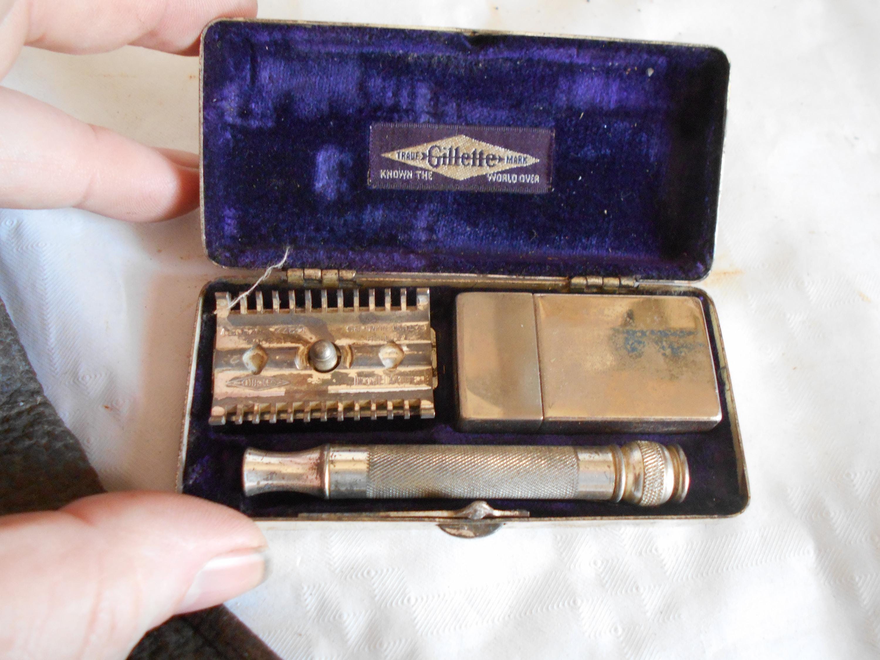 Vintage Gillette Goodwill Safety Razor Travel Set 1930s French Importe ...