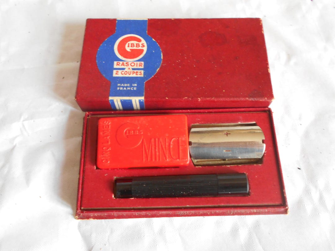 Vintage Safety Razor Gibbs No14 2 Face Rasoir 2 Coupes French 1950s - Etsy