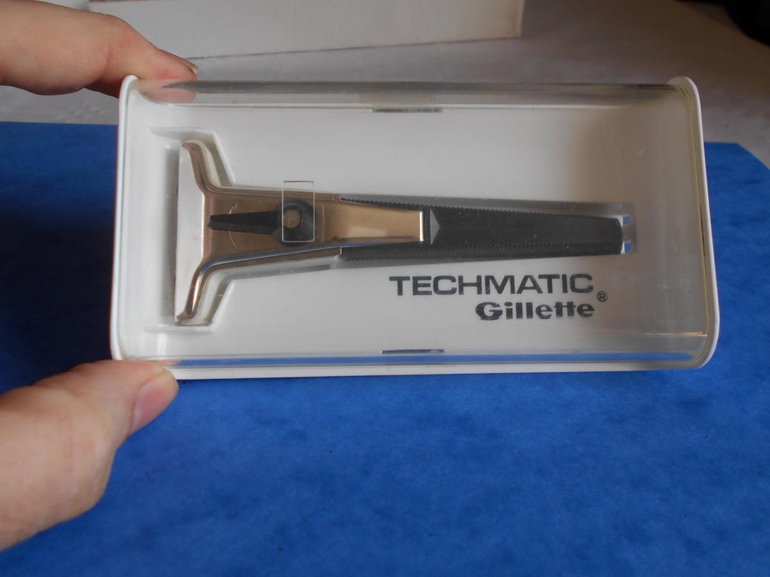 Vintage Safety Razor 1973 Gillette Techmatic Adjustable in Case - Etsy
