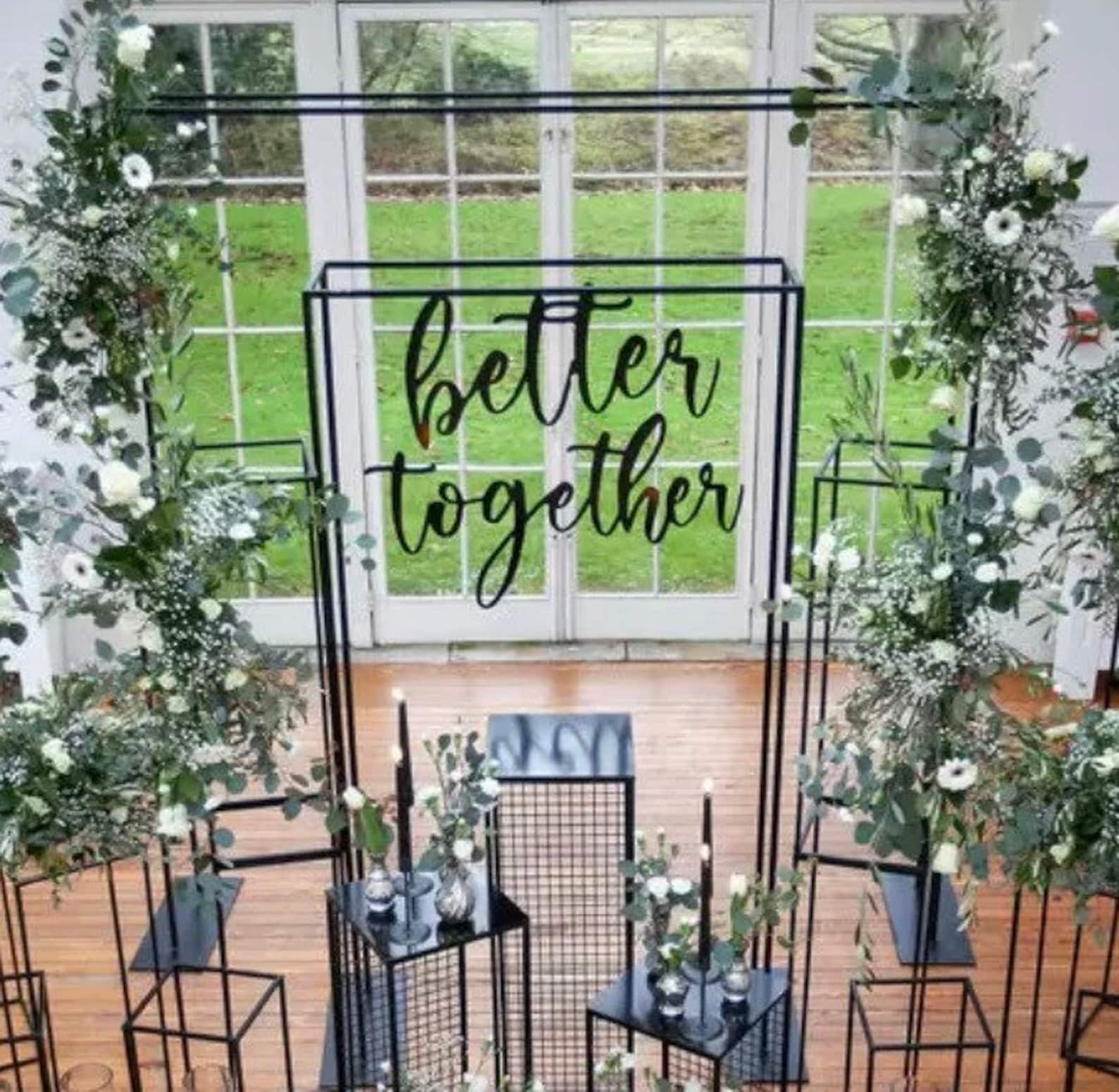 Double Arch Wedding Backdrop, Collapsible Event Arbor - Etsy UK