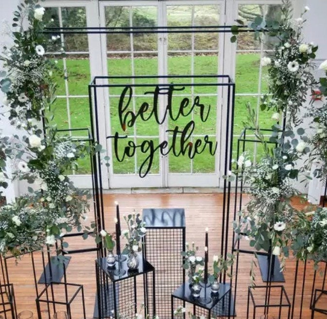 Double Arch Wedding Backdrop, Collapsible Event Arbor - Etsy UK