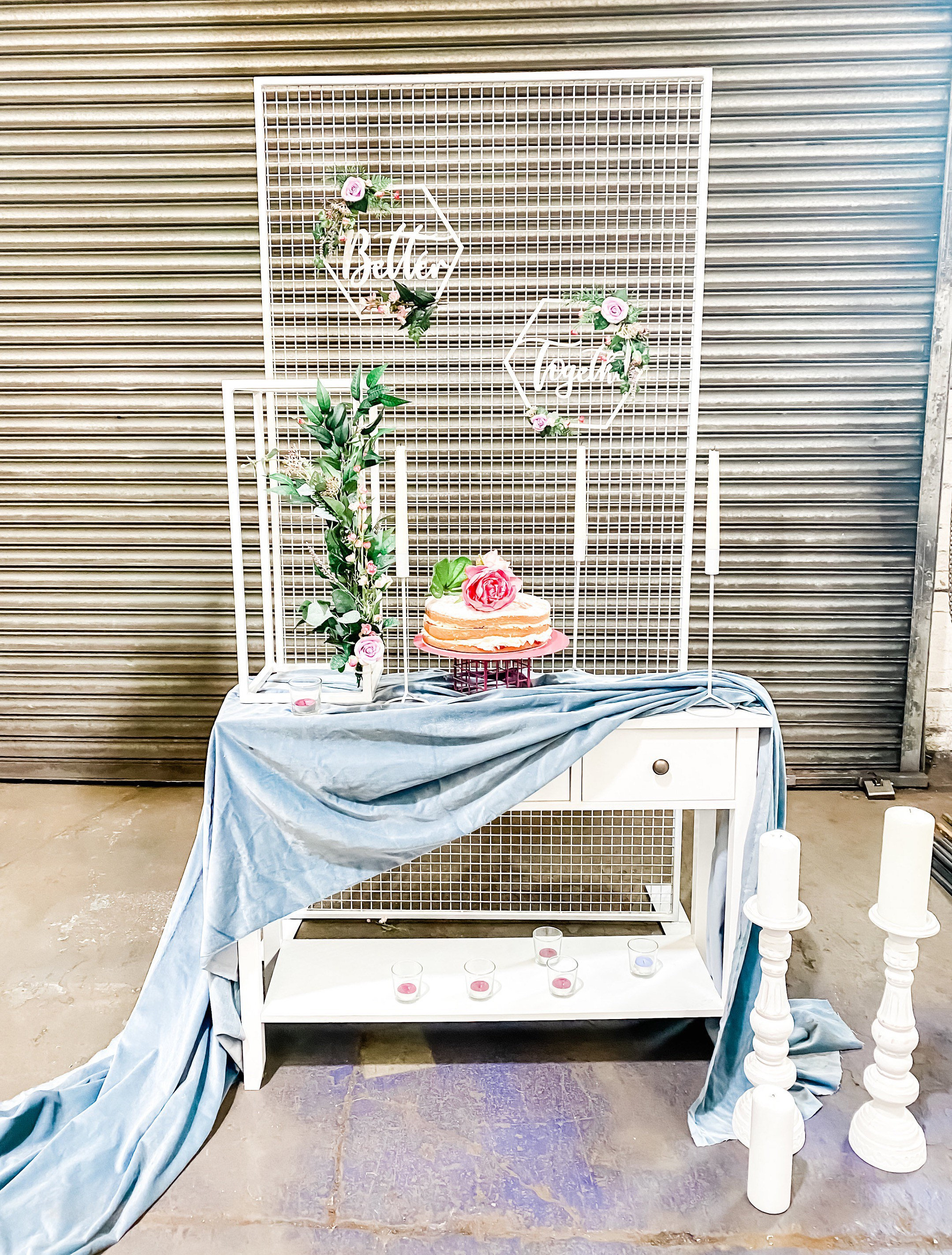 Mesh Cake Stand Industrial Cake Stand Wedding Cake | Etsy