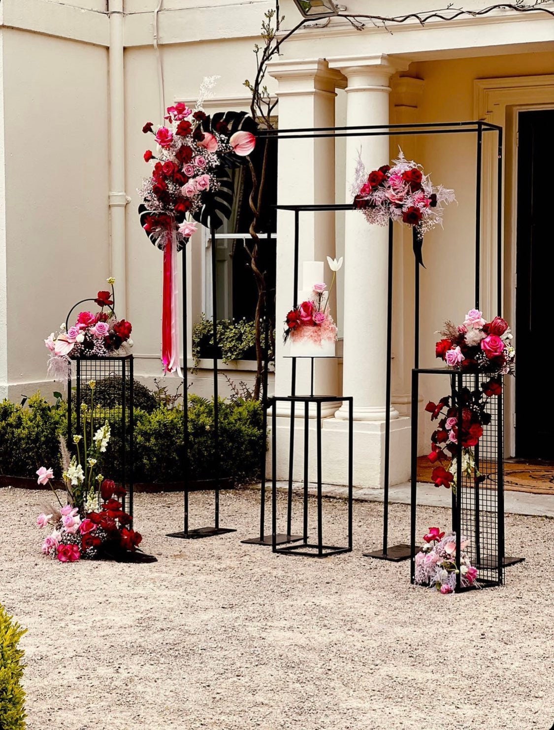Double Arch Wedding Backdrop, Collapsible Event Arbor - Etsy UK