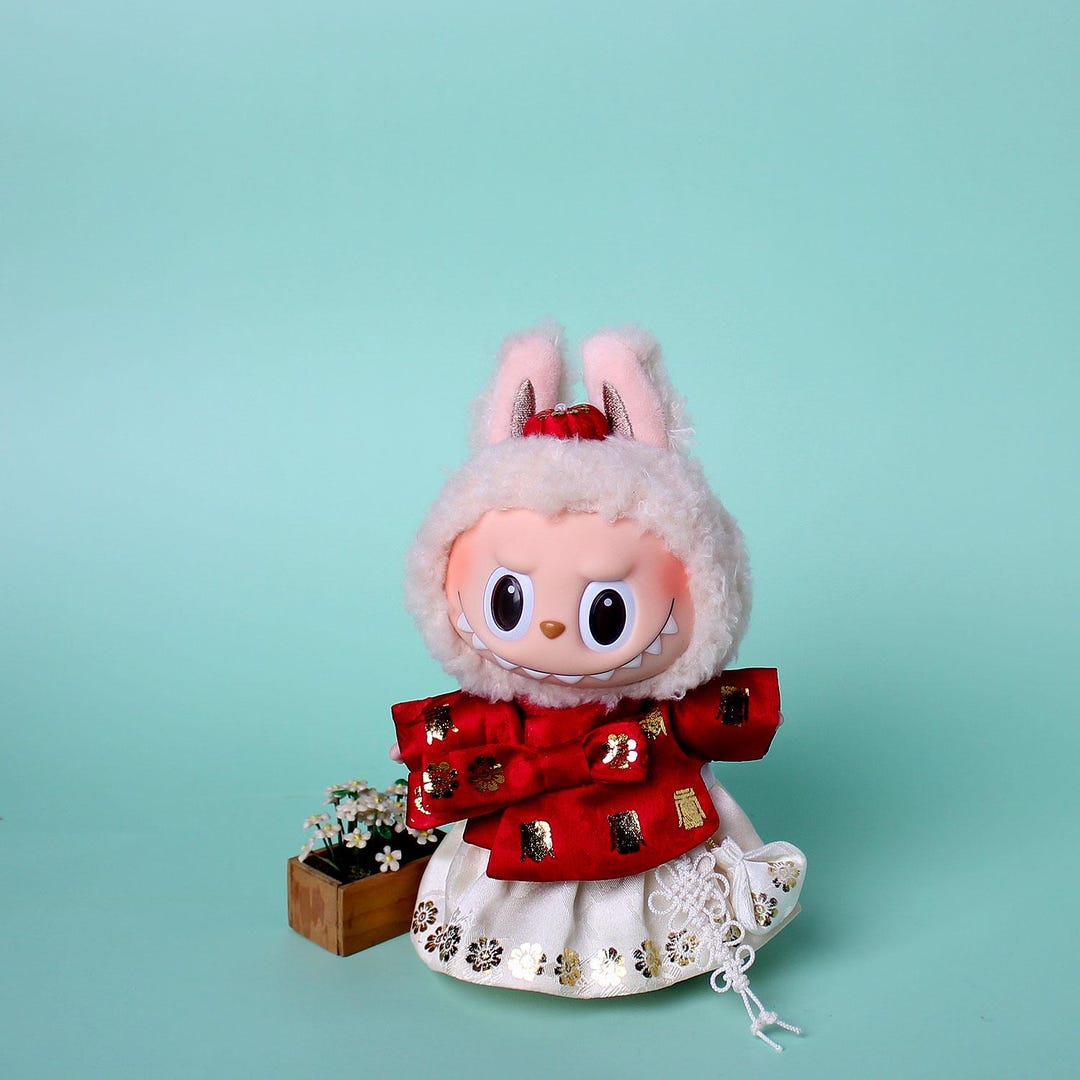 Labubu Doll Dress Set_ Korean Traditional Hanbok_ Redivory1 - Etsy