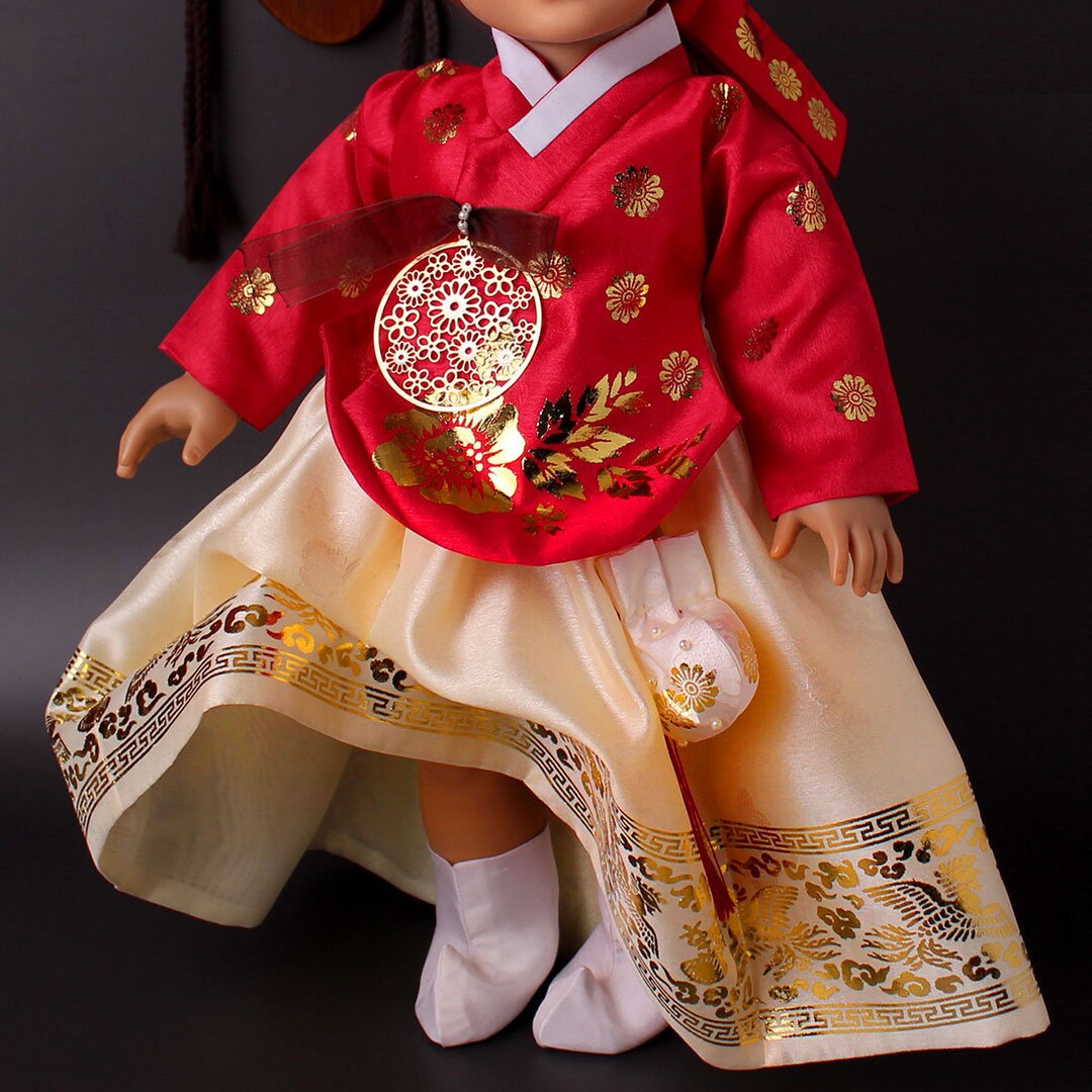 18inch Doll Hanbok Dress Set_ Korean Traditional Hanbok_dangyi ...