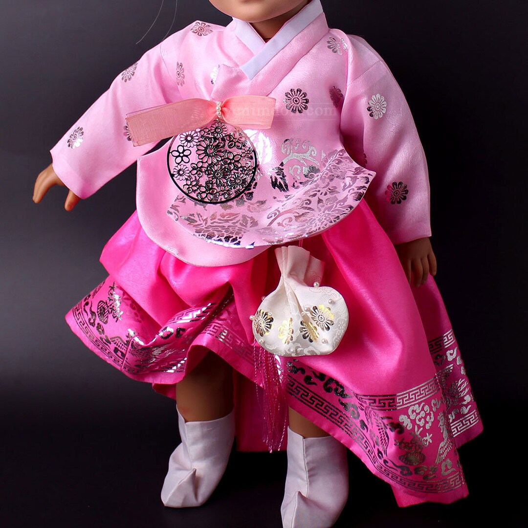 18inch Doll Hanbok Dress Set_ Korean Traditional Hanbok_dangyi ...