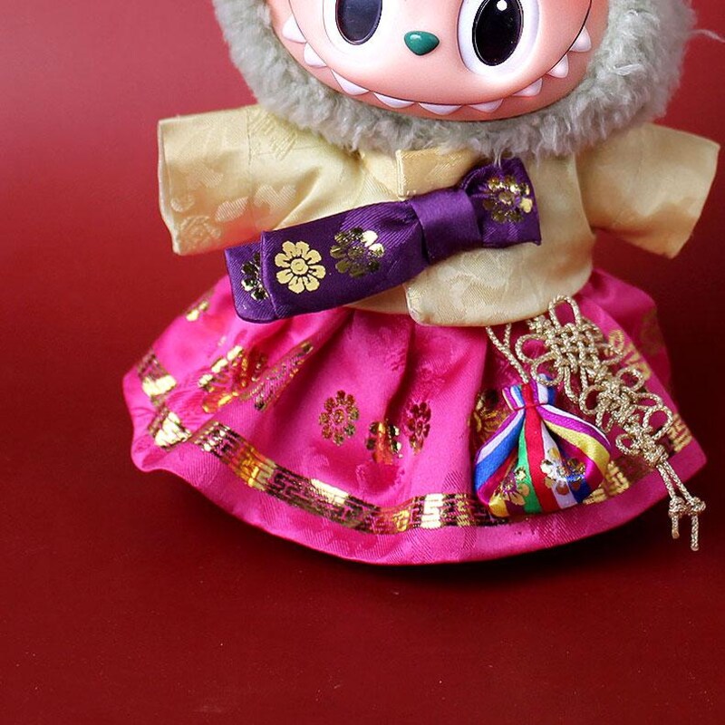 Pink and Yellow Labubu - Etsy