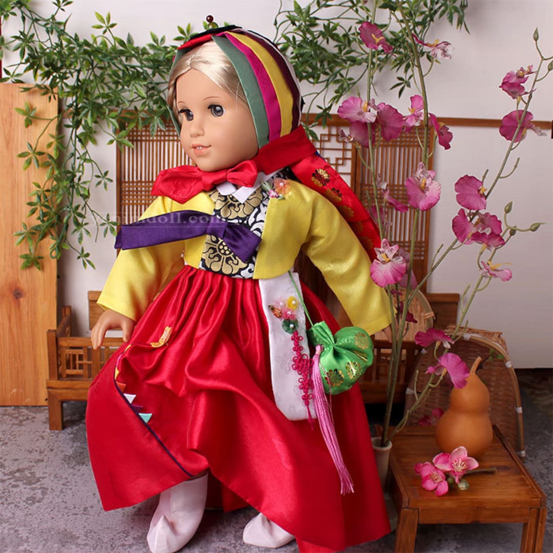 18inch Doll Hanbok Dress Set_ Korean Traditional Hanbok_ - Etsy