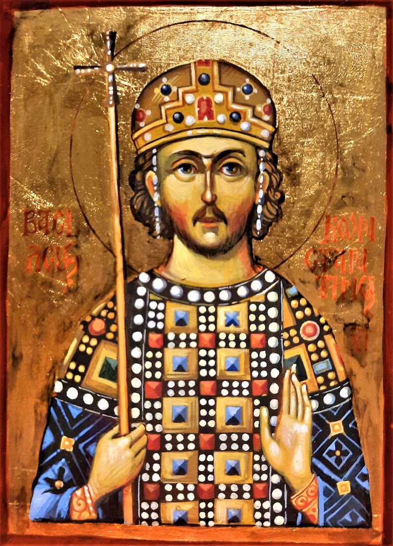 Saint Constantine XI, Byzantine Style Icon, MADE to ORDER, 20 X 30 Cm ...