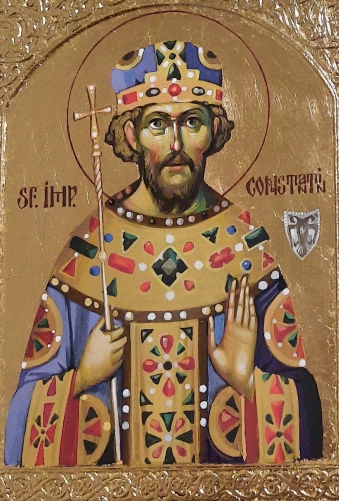 Byzantine Icon of Saint Constantine the Great, Christian Orthodox ...