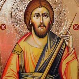 JESUS CHRIST With Sword, Byzantine Icon, 30 X 50 Cm, Made to Order ...
