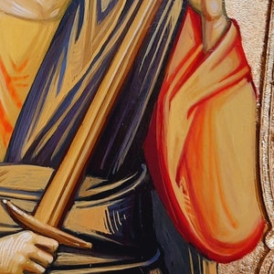 JESUS CHRIST With Sword, Byzantine Icon, 30 X 50 Cm, Made to Order ...