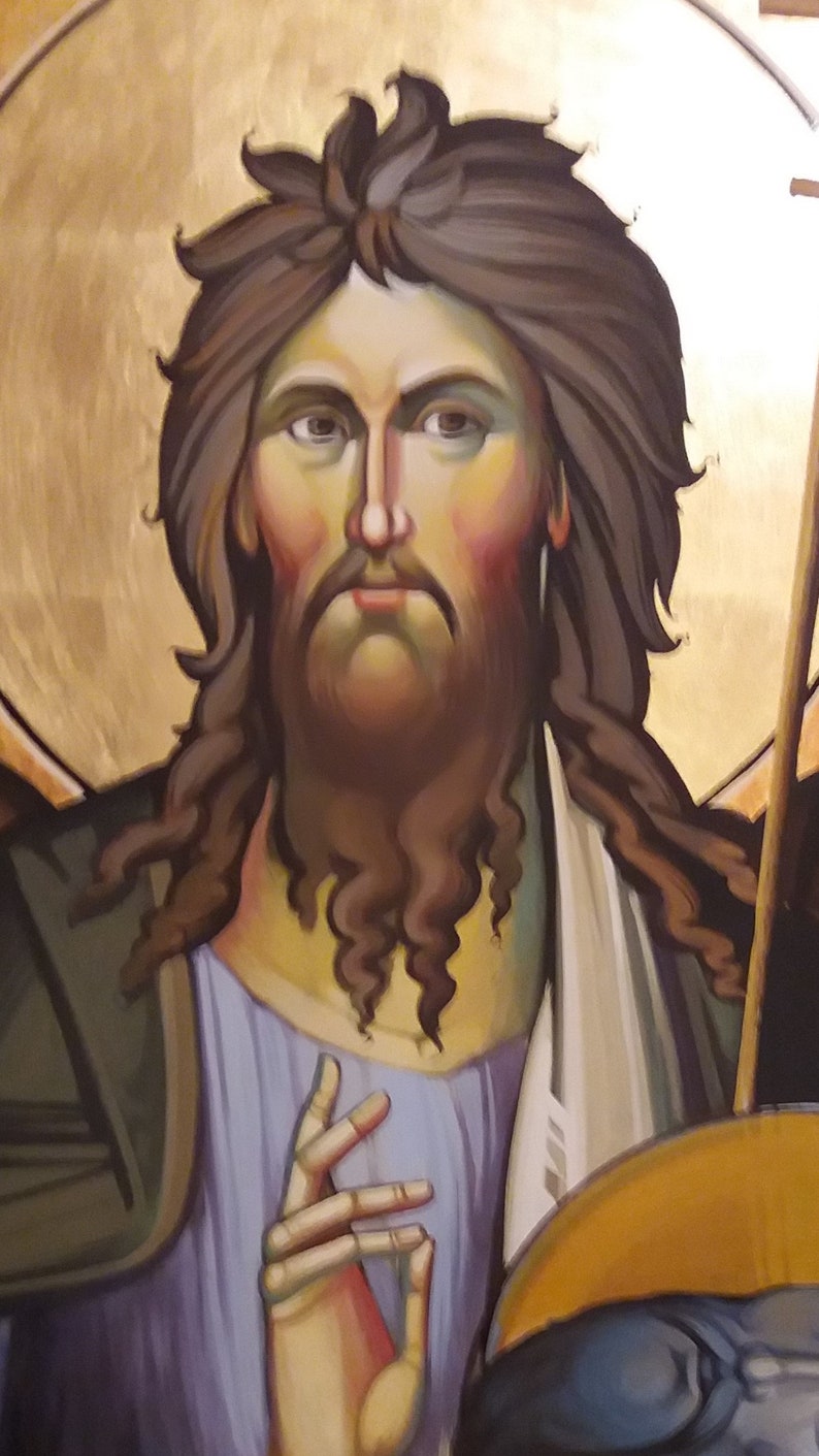 Saint John the Baptist, Orthodox Icon, Byzantine Style, MADE to ORDER ...