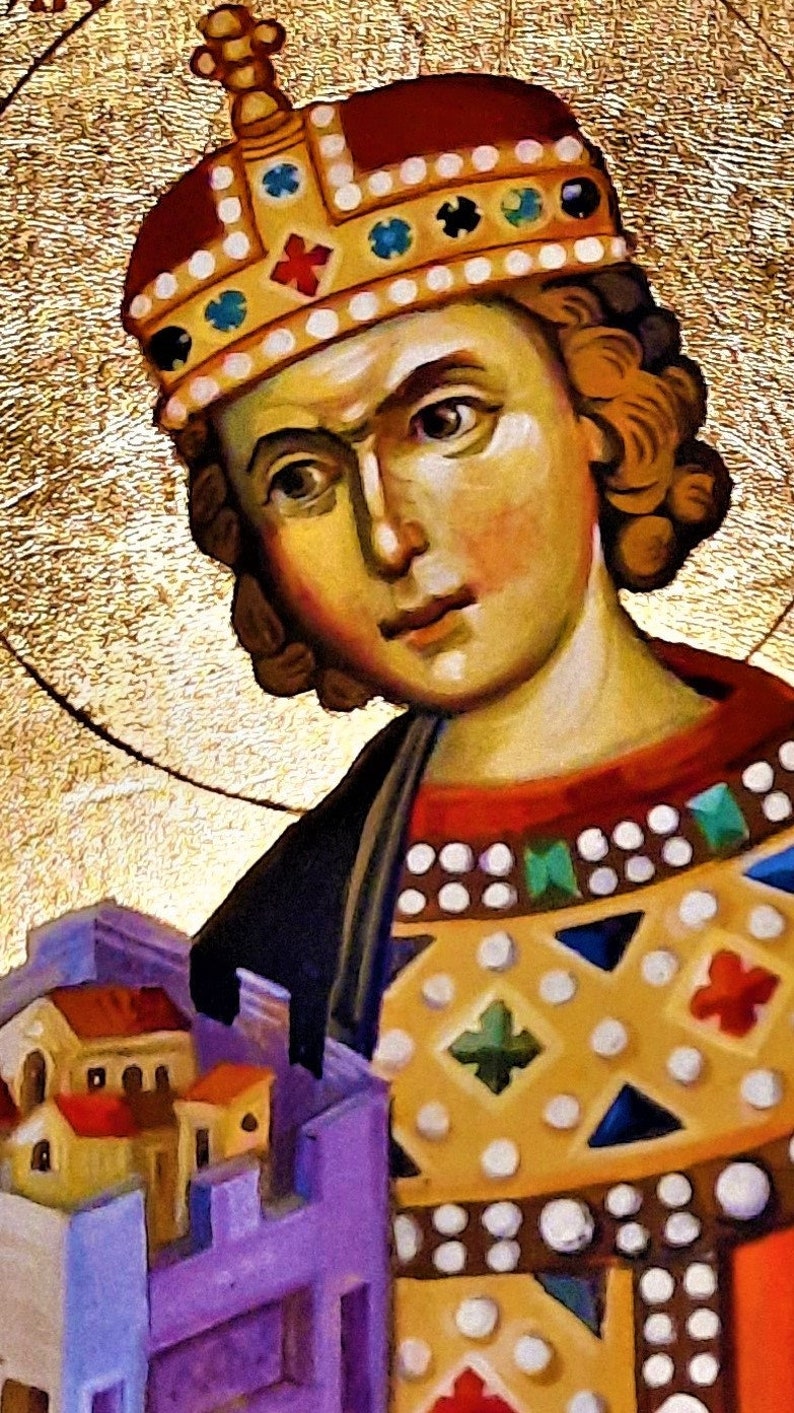 Saint Constantine the Great, Byzantine Style Icon, 20 X 30 Cm, MADE to ...