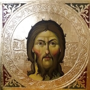 Byzantine Icon of Saint Jeremiah the Prophet, 30 X 30 Cm. Christian ...