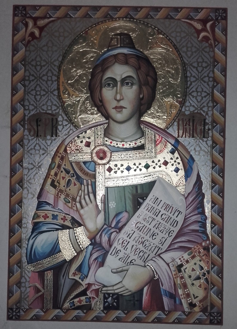 Icon of saint daniel the prophet | Etsy