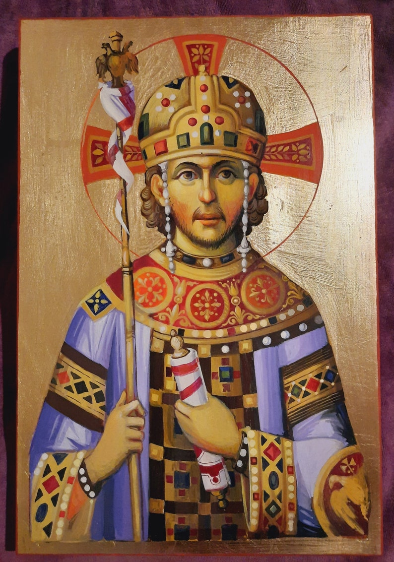 Saint Constantine XI, Byzantine Style Icon, MADE to ORDER, 20 X 30 Cm ...
