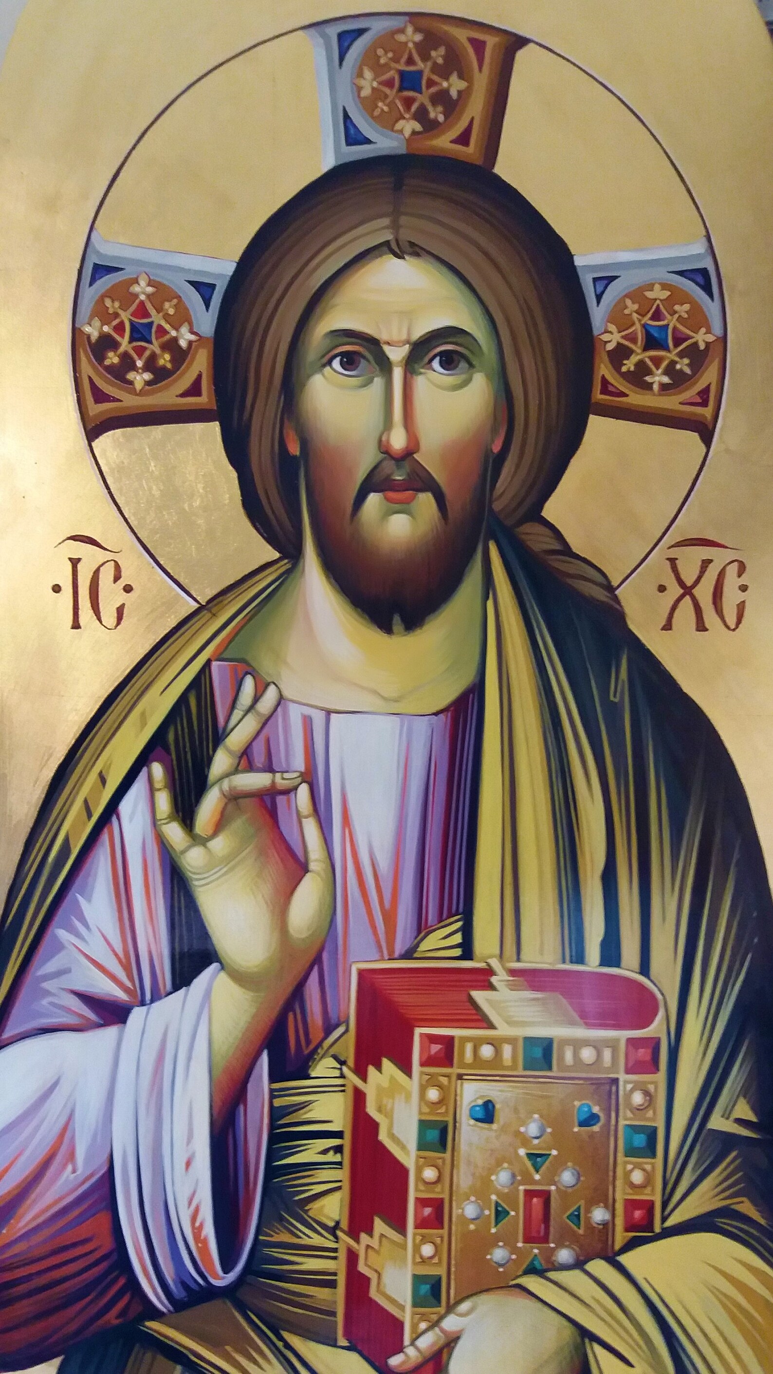 Icon of Jesus Christ, Made to Order, Byzantine Style, 50 X 70 Cm ...