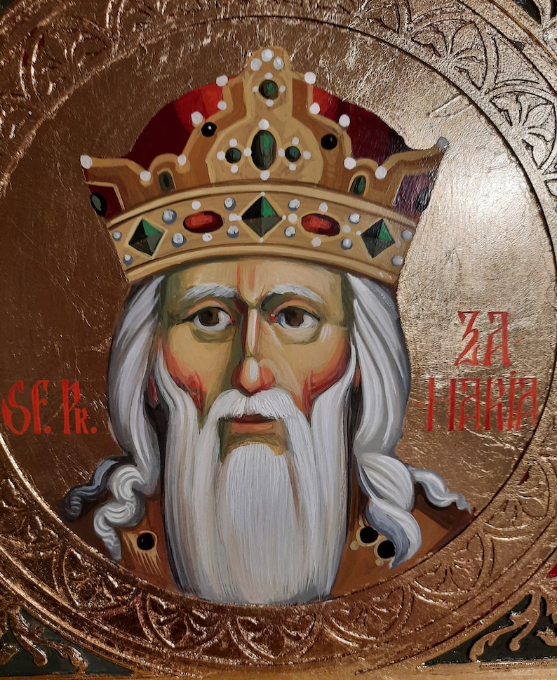 Byzantine Icon of Saint Zachary the Prophet, 30 X 30 Cm. Christian ...