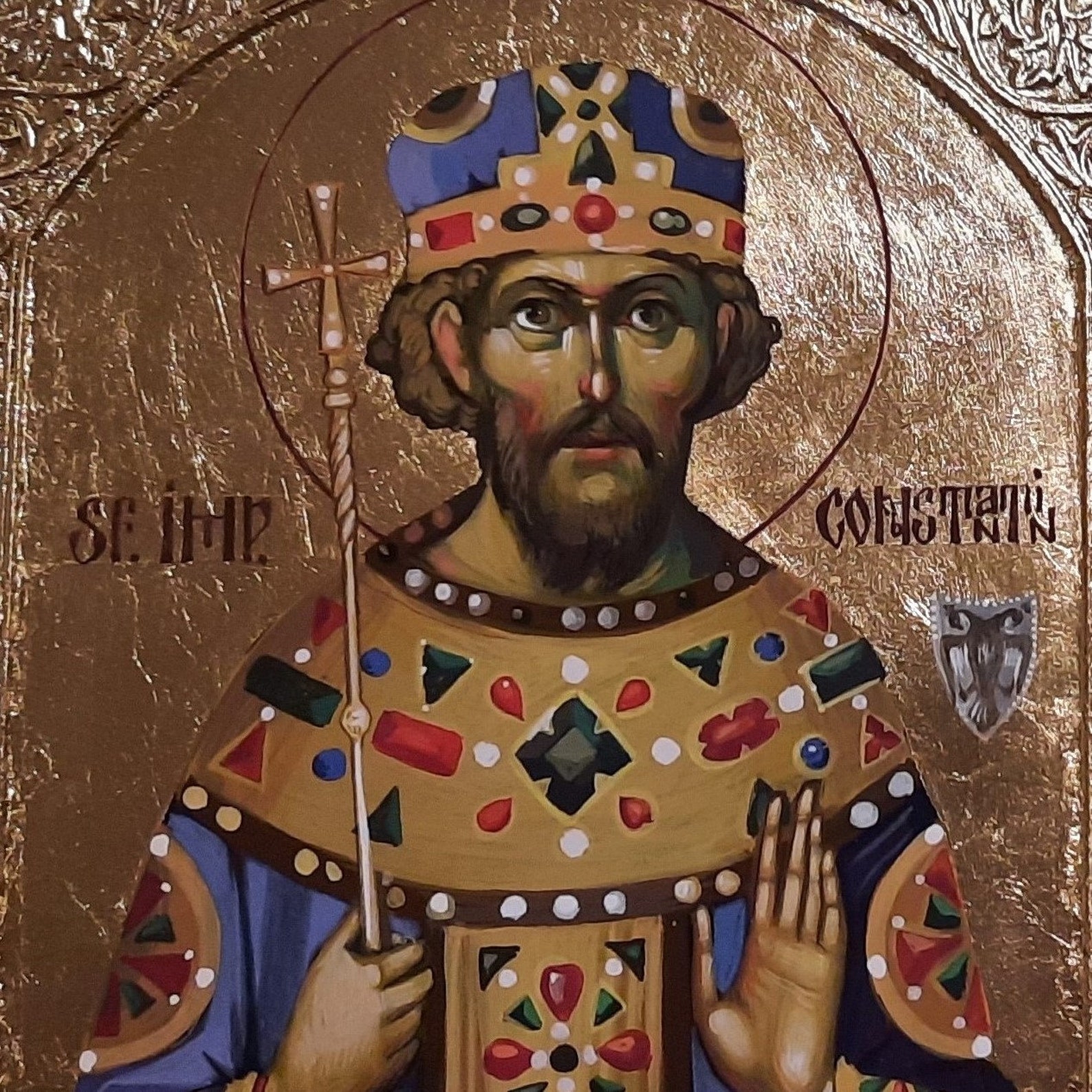 Byzantine Icon of Saint Constantine the Great, Christian Orthodox ...