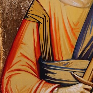 JESUS CHRIST With Sword, Byzantine Icon, 30 X 50 Cm, Made to Order ...