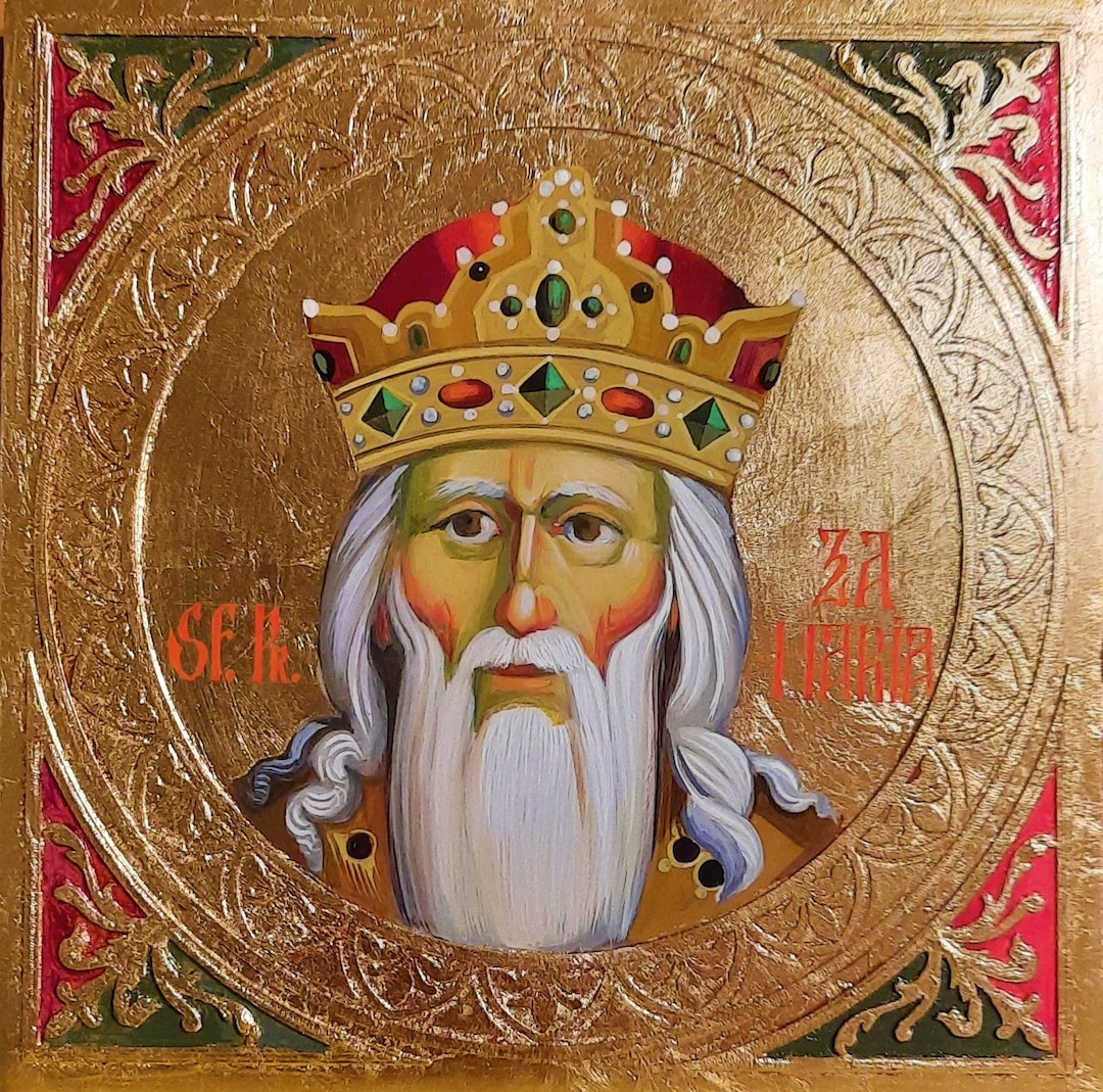 Byzantine Icon of Saint Zachary the Prophet, 30 X 30 Cm. Christian ...