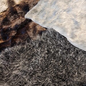 Faux Fur Fabric,natural Colors, Remnants,scraps, Pieces for Project ...