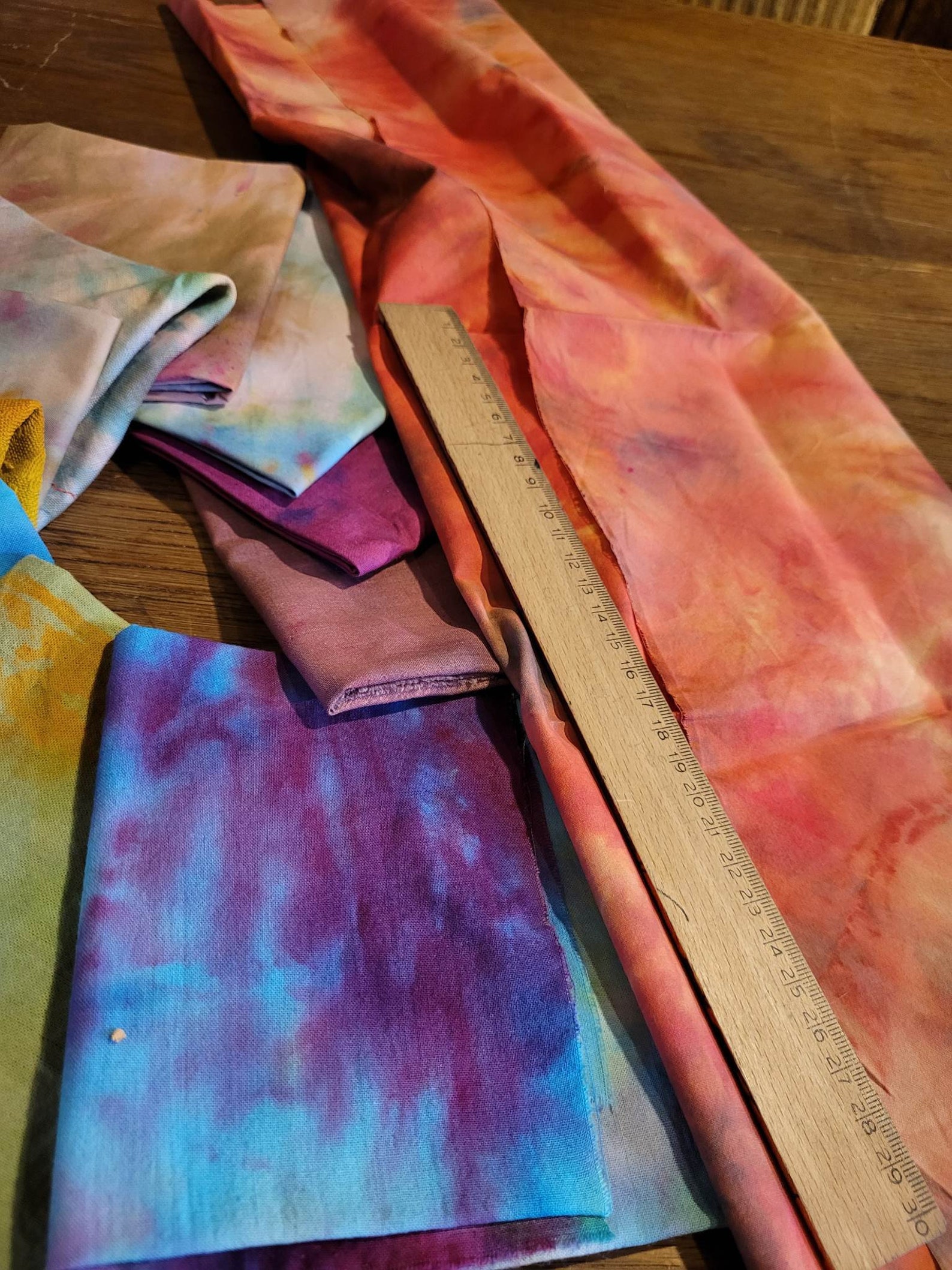 IN THE MORNING, 11 Pieces, Cotton, Hand Dyed, Cotton and Linen Fabrics ...