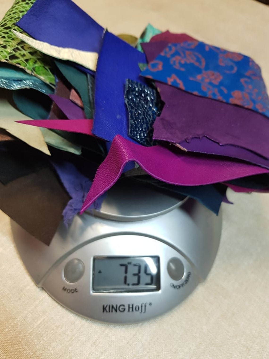 COLOR WHEEL Leather Scraps Leather Fabric for Crafts | Etsy