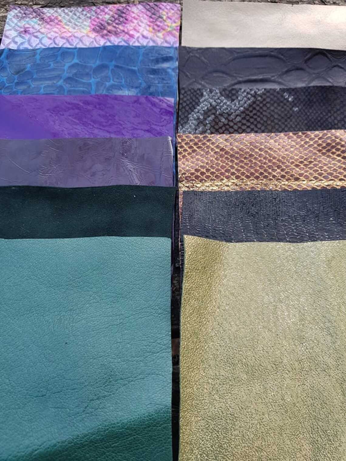 Genuine Leather Squares, Lambskin and Cowhide, Jewelry Crafts, 5x5 Inch ...
