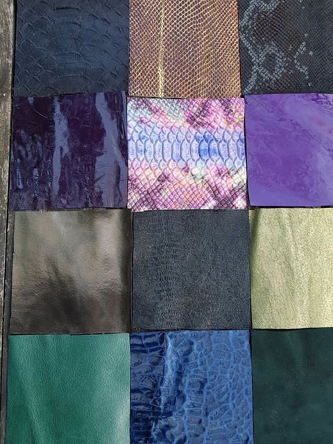 Genuine Leather Squares, Lambskin and Cowhide, Jewelry Crafts, 5x5 Inch ...