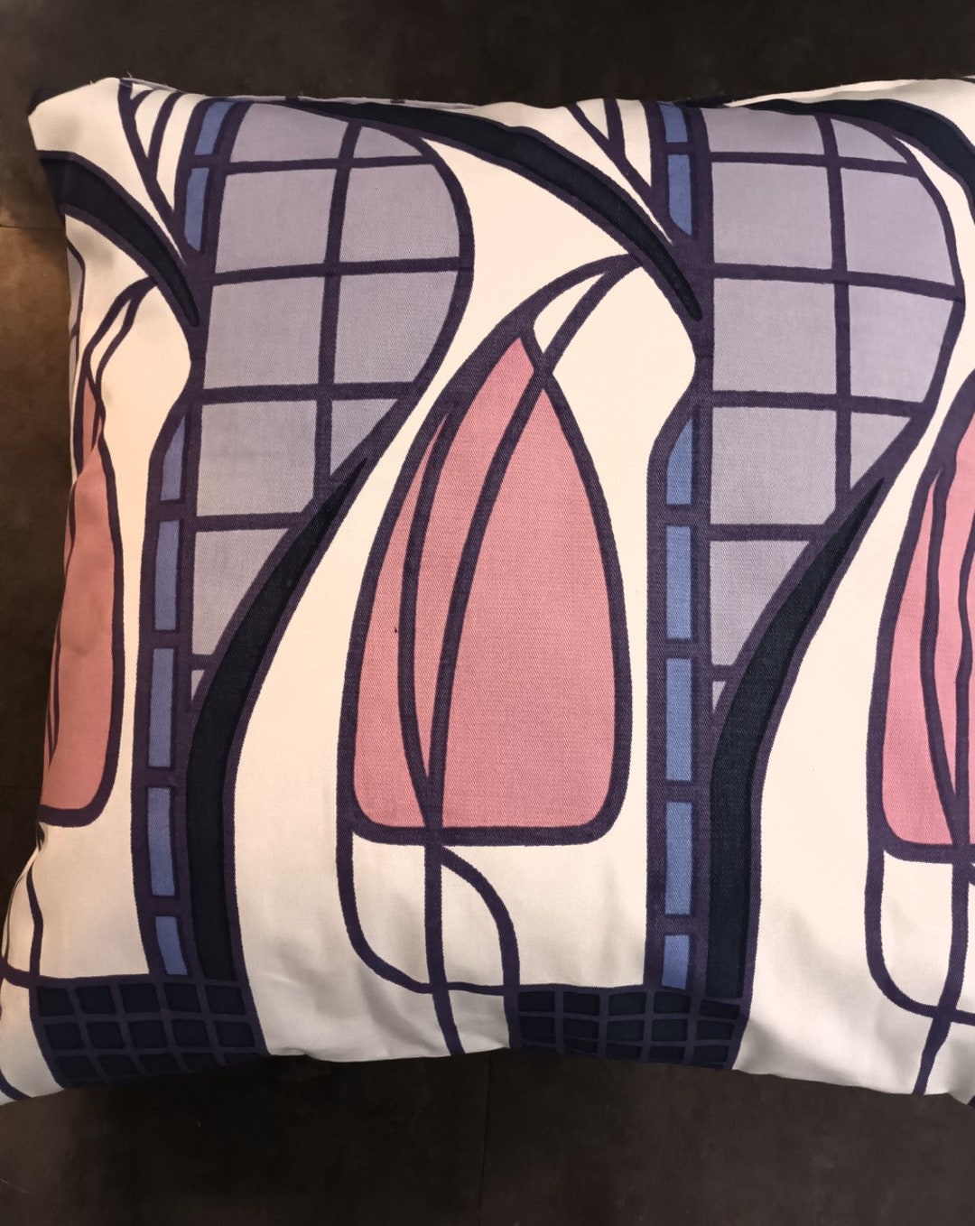 Charles Rennie Mackintosh Iconic Tulip and Lattice Hand Screen Printed ...
