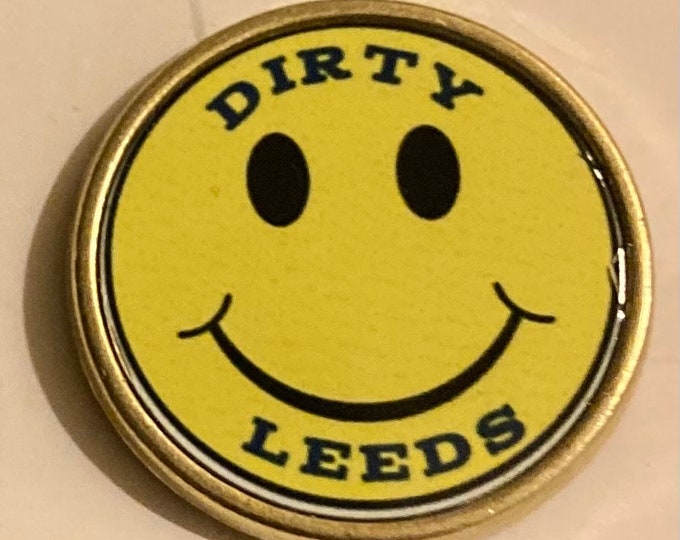 Leeds United Smiley Face Dirty Leeds Badge - Etsy