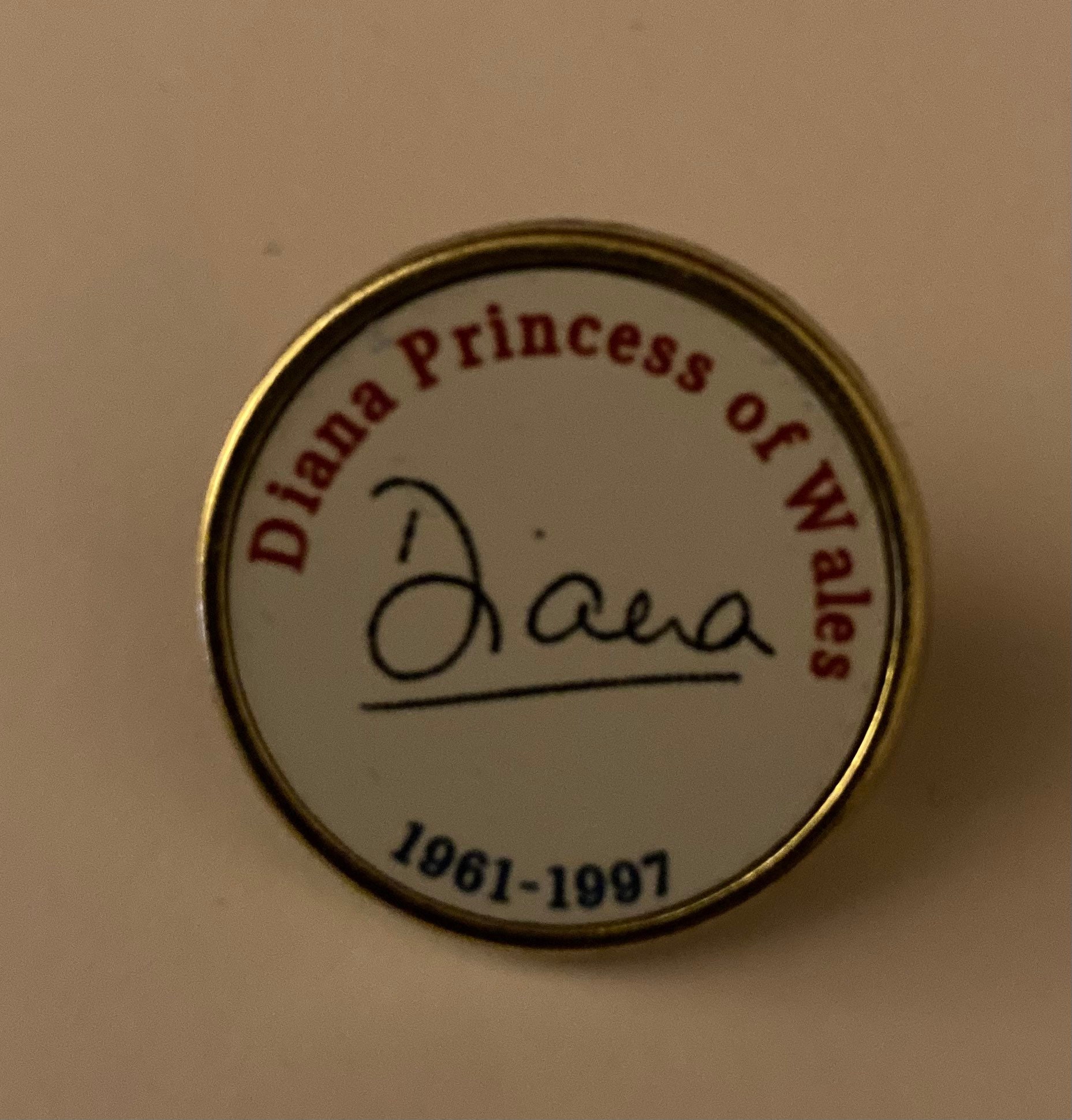 Princess Diana Limited Edition Badge Signed Facsimile With COA - Etsy