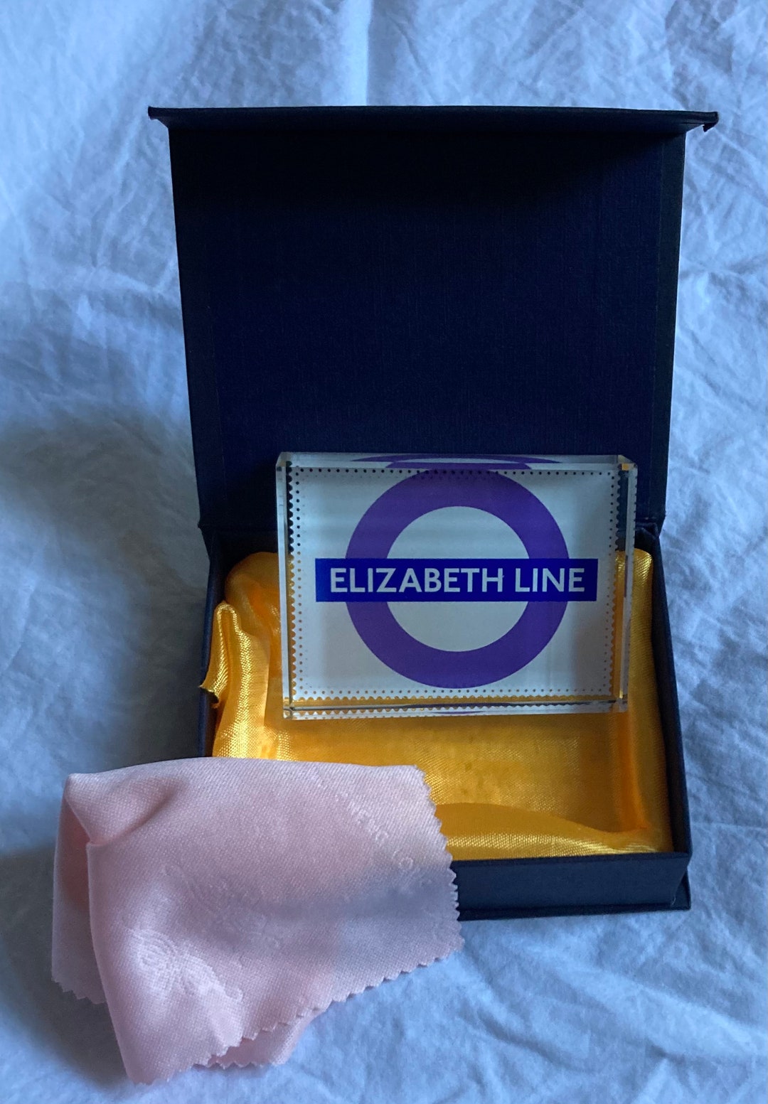 Elizabeth Line Paperweight Photo Frame London Transportation Gift Boxed ...