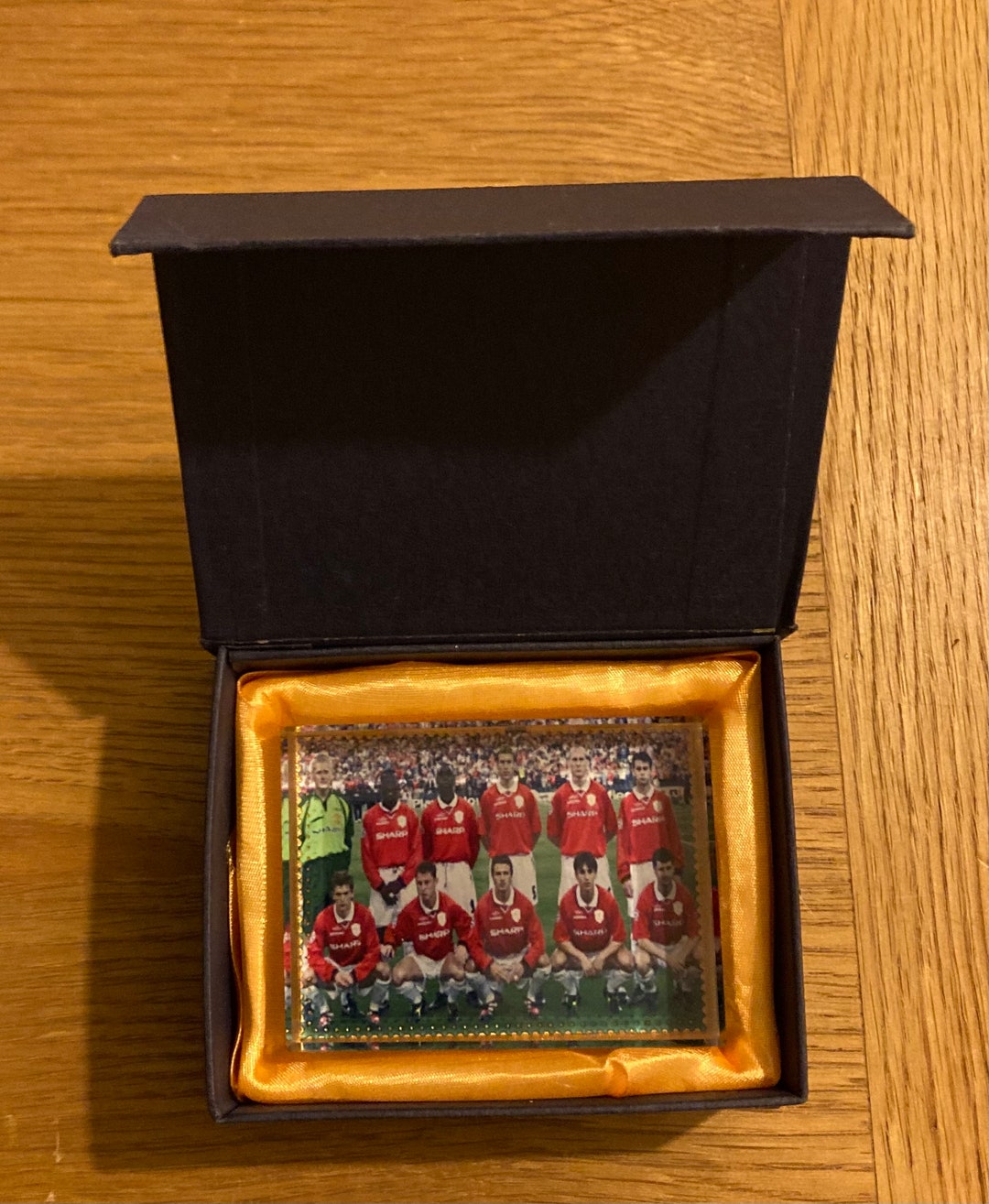 Manchester United Champions League Final Treble Team Photobox Gift ...