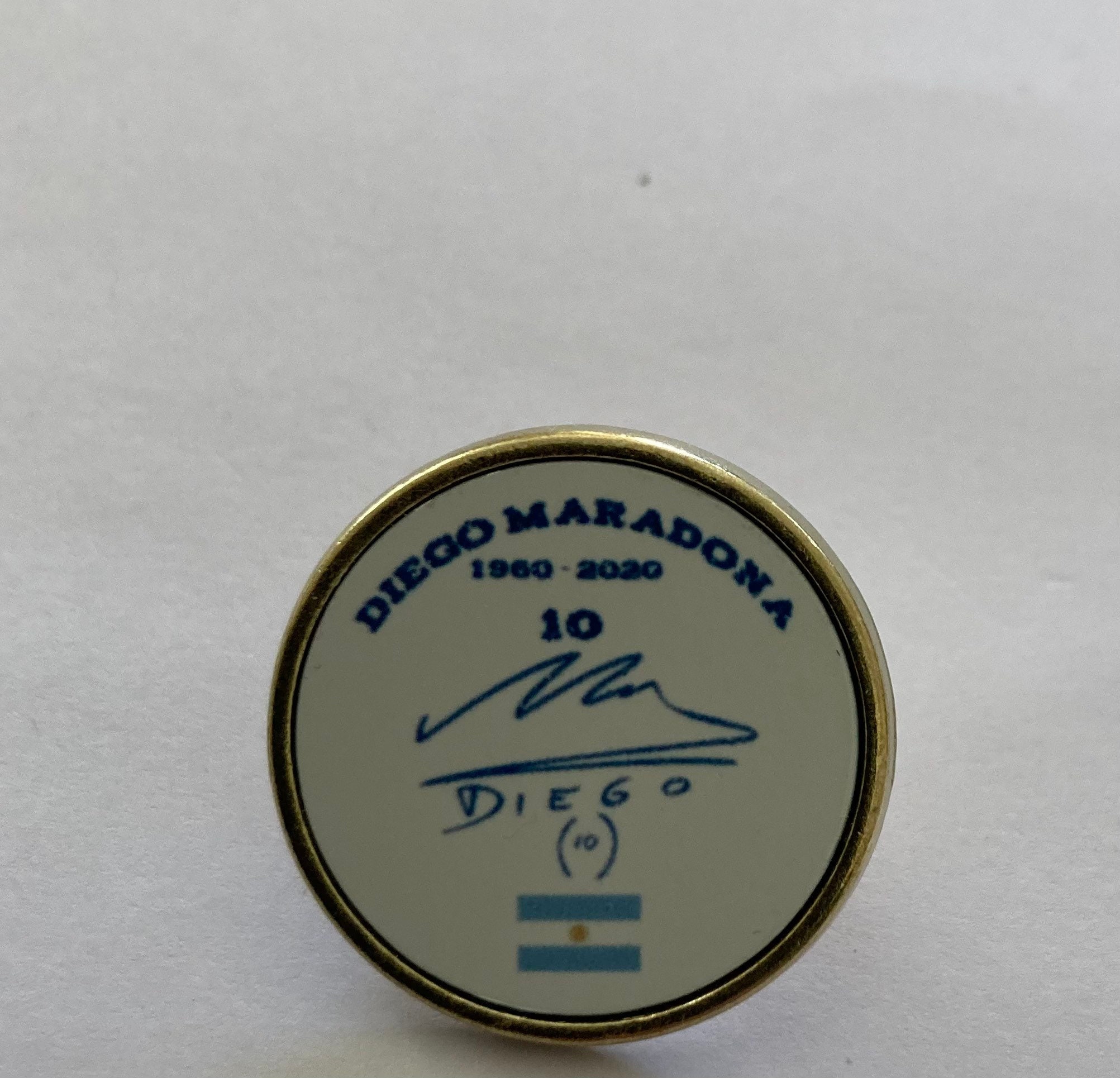 Diego Maradona Signature Badge - Etsy