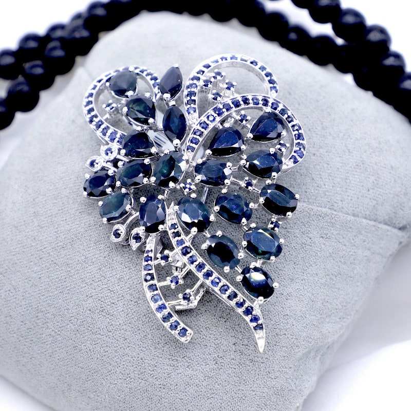 Gemstone Brooch - Etsy